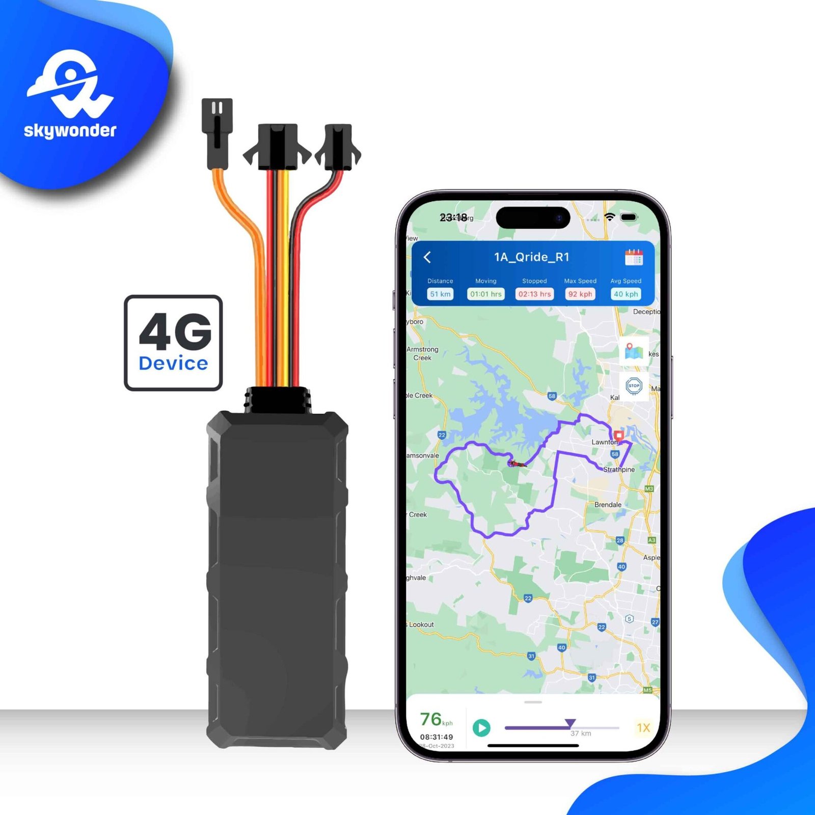 Gt03 Vehicle Gps Tracker Real Time Tracking Skywondergps